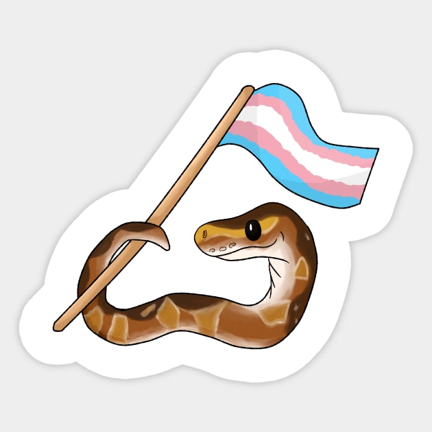 Ball Python Pride [Normal Morph, Transgender] - Ball Python - Sticker | TeePublic
